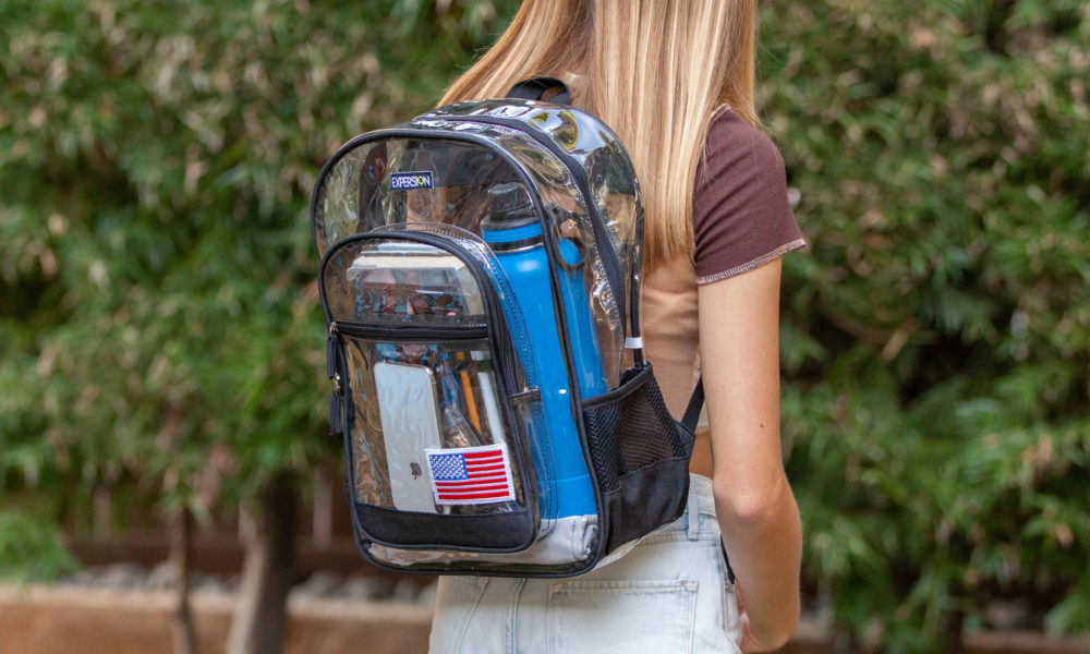 Expersion Offers Only U.S. Flag Clear Backpack - We Know Products